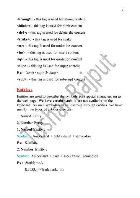 Php Html Css Notes Docx Web Design And Html Internet