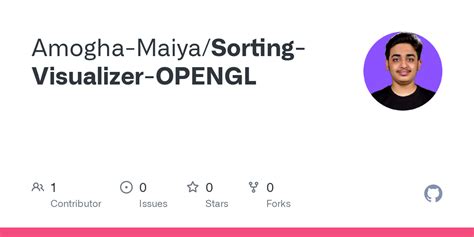 github amogha maiya sorting visualizer opengl