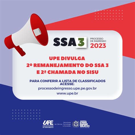 Upe Divulga Remanejamento Do Sistema Seriado De Avaliação Ssa 3 E Do