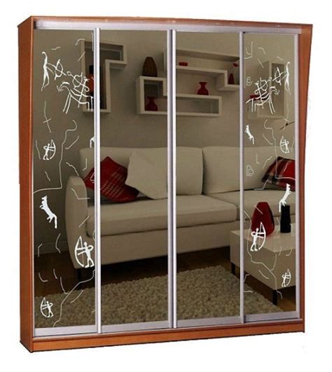 Шкафы 4 дверные с зеркалом по низким ценам — заказать мебель от производителя