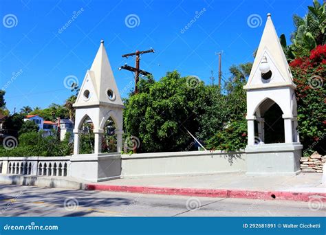 Los Angeles California The Shakespeare Bridge In A Gothic Style Built
