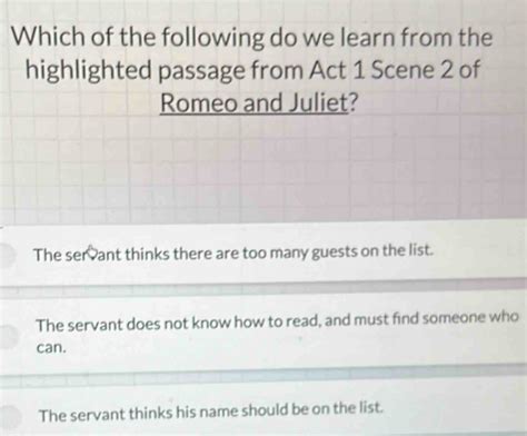solved which of the following do we learn from the highlighted passage