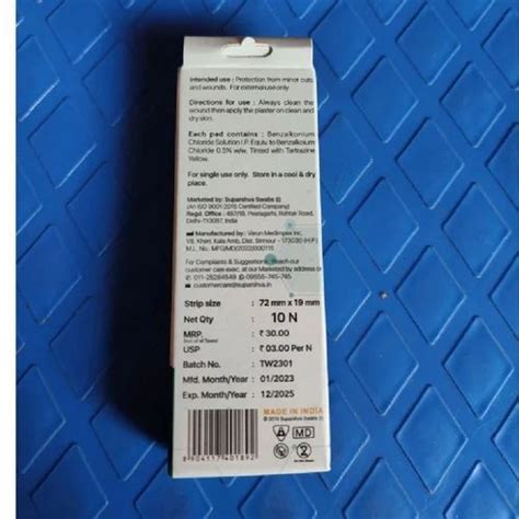 Skin Short Stretch Compression Tulips Wash Proof Medicated Plaster 10 N