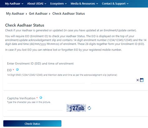 Uidai E Aadhar Card Download And Check Status Onlineservicess