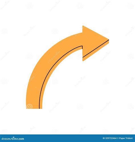 Curve With Arrow Pointing Twist Curved Line With Cursor Showing Left