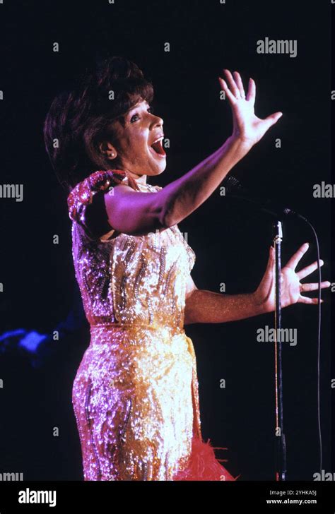 Shirley Bassey British Female Artist After Concert In Stockholm Sweden