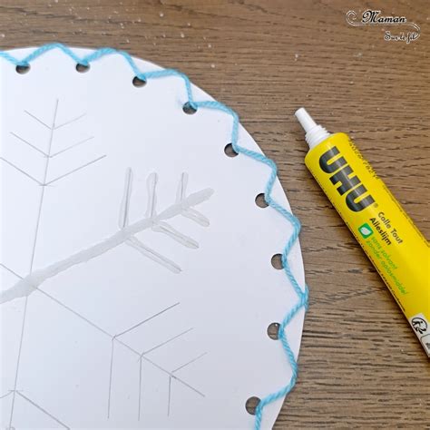 Tableaux Circulaires Flocon En Sel Et Peinture Activité Maman Sur