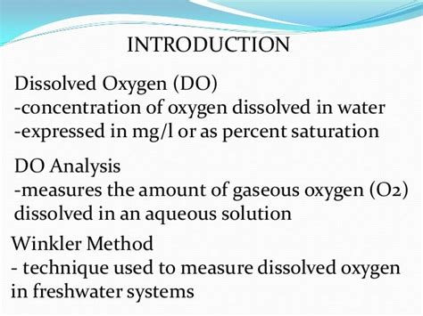 Group 6 Dissolved Oxygen Determination Ppt