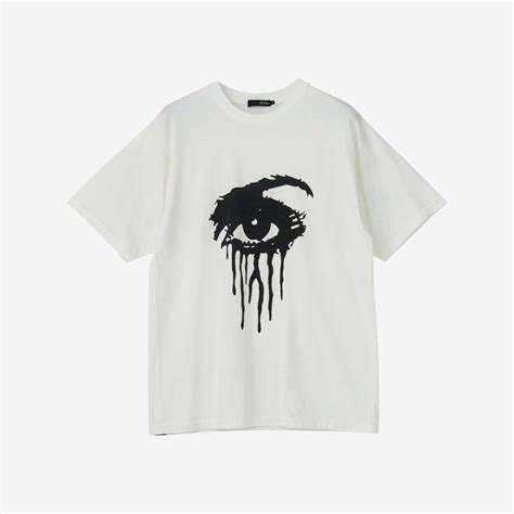 히스테릭 글래머 스크리밍 아이 티셔츠 화이트 Hysteric Glamour Kream