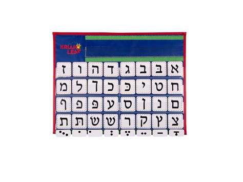 Table Top Aleph Beis Chart Kriah Leap