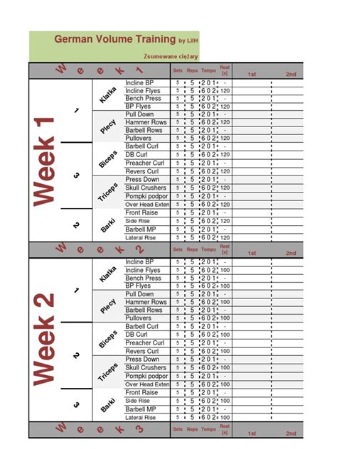 German Volume Training Workout Plan Pdf
