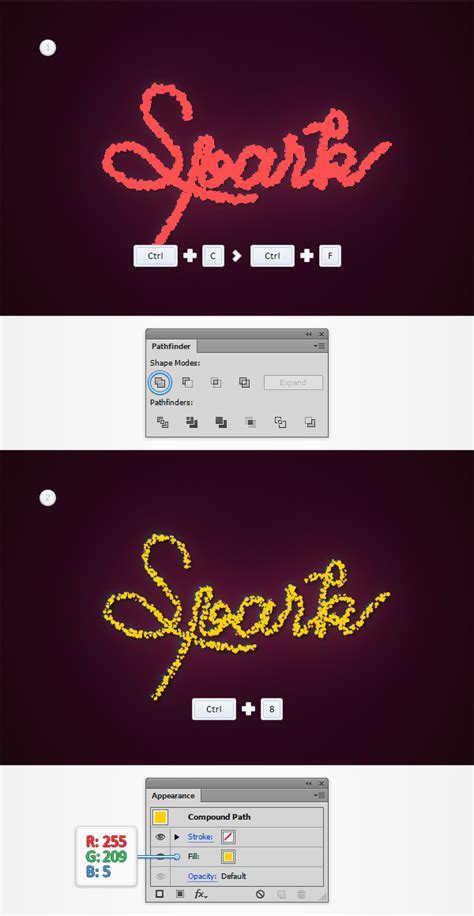 How To Create A Colorful Sparkly Text Effect In Adobe Illustrator