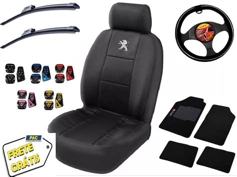 Super Kit Capa De Banco Couro Automotivo Peugeot 206 207 R 219 99 Em