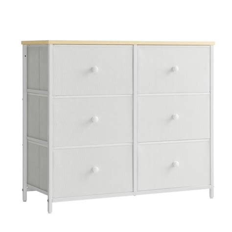 Commode Avec Tiroirs En Tissu Meuble De Rangement Avec Tiroirs Style Industriel Cadre En