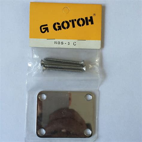 Gotoh Nbs 3c Neck Plate Chrome 80s Chrome Reverb