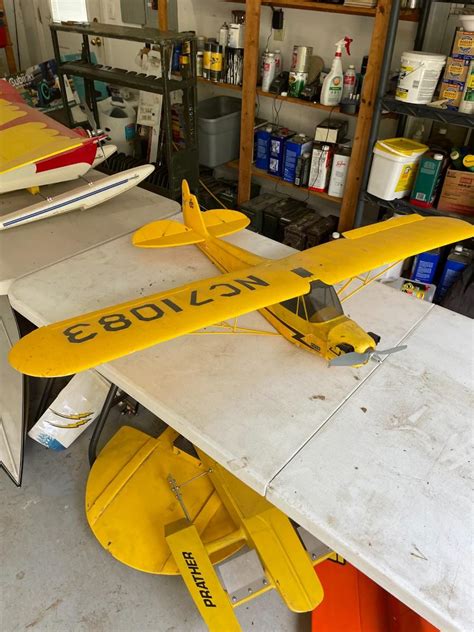 Piper Cub Model Airplane 48 Wingspan 33 Long No Wheels EstateSales Org
