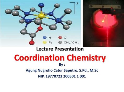 Ppt Lecture Presentation Coordination Chemistry Powerpoint