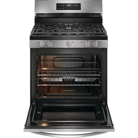 Frigidaire In Burner Ft³ Steam Cleaning Freestanding Gas Range Stainless Steel
