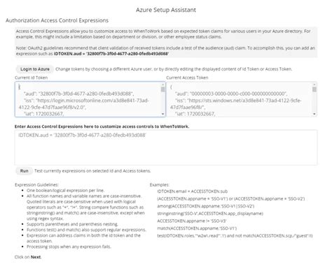 Sso Setup Assistant Preemptive Whentowork Manager Help