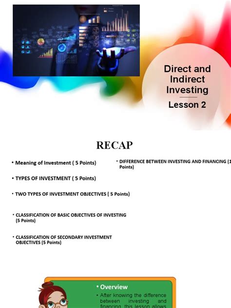 Lesson 2 Direct And Indirect Investing Pdf Investing