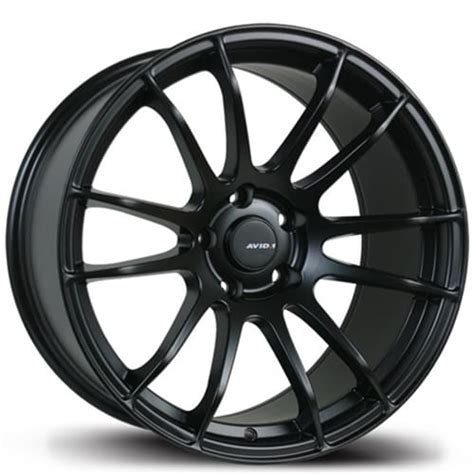 Avid 1 AV-20 Matte Black - 17x8 +35 - AV2017805C35BK