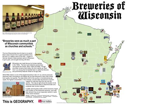 Map Of Breweries In Wisconsin