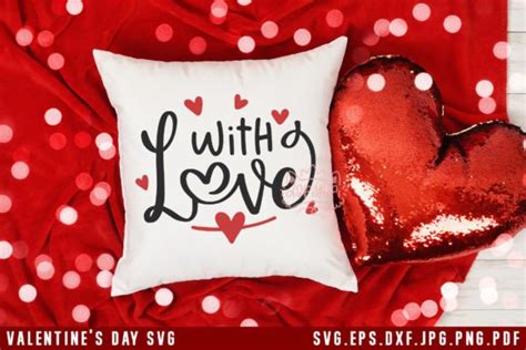 With Love Svg Cut File Graphic By Dapiyupi · Creative Fabrica