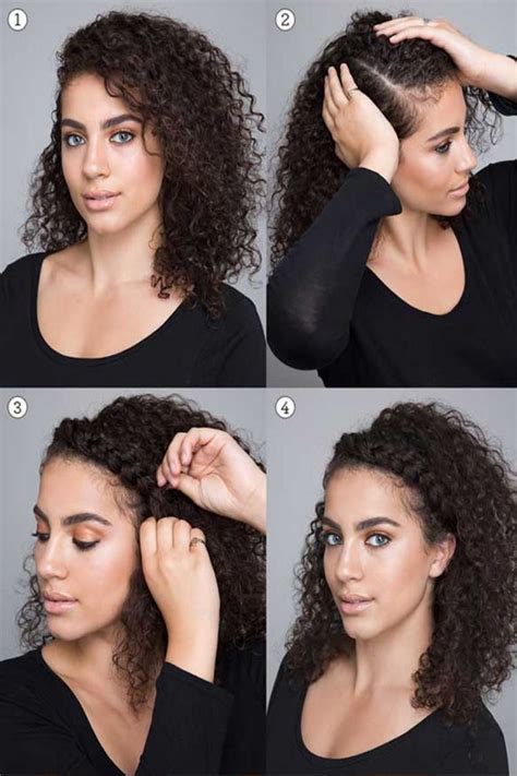 راهنمای تصویری بستن موی فر به ۷ مدل مختلف Curly Hair Styles Naturally