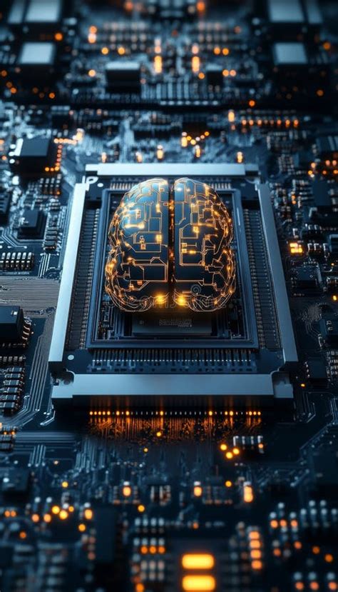 Ai Chip On Futuristic Motherboard Artificial Intelligence And Innovation Concept Shallow Dof