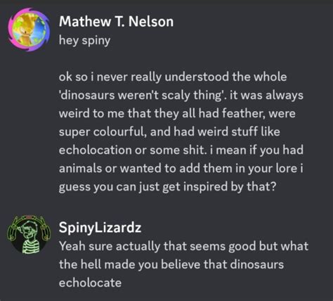 I Had A Dream My Friend Randomly Dmed Me About Dinosaurs