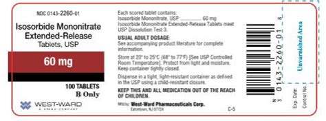 Isosorbide Mononitrate Extended Release FDA Prescribing Information