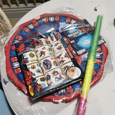 Spiderman Birthday Party Pinata Tattoos Tattoo Hobbies Toys
