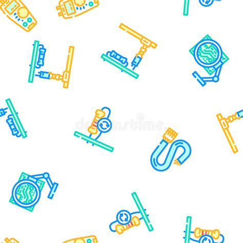 Electronics Technician Industry Seamless Pattern Vector Stock Vector Illustration Of Hardware