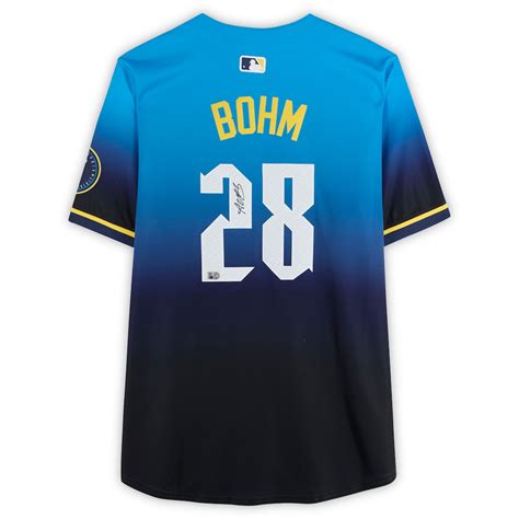 Alec Bohm Philadelphia Phillies Autographed Fanatics Authentic Light Blue City Connect Limited