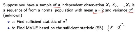 Solved Suppose You Have A Sample Of N Independent Chegg