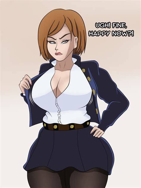 Rule 34 1girls Annoyed Big Breasts Blueartfiend Breasts Busty Button