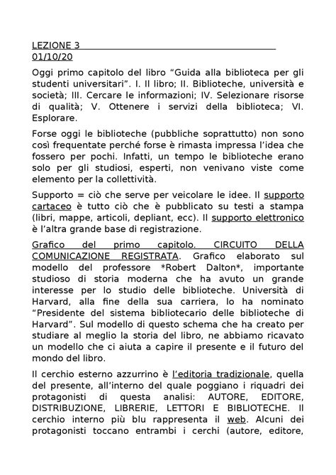 Riassunto Biblioteconomia Docsity