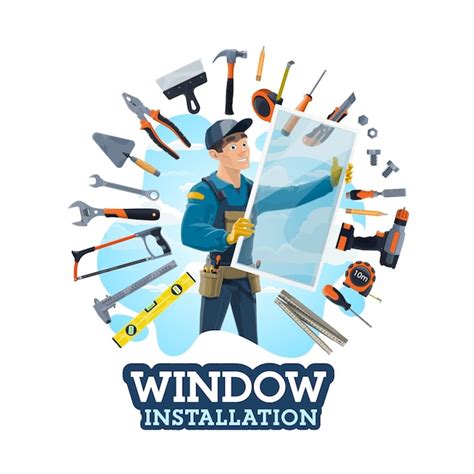 Premium Vector Installation Of Windows Installer And Work Tools