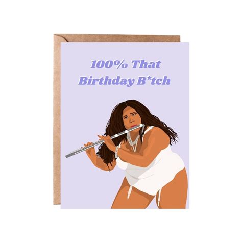 Lizzo Birthday Card Etsy