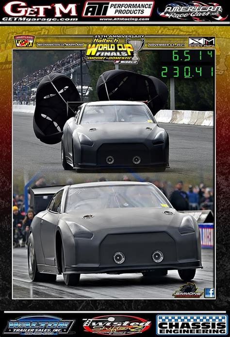 Nissan Gt R Nightfury T Race Development Mile Drag Racing Timeslip Specs