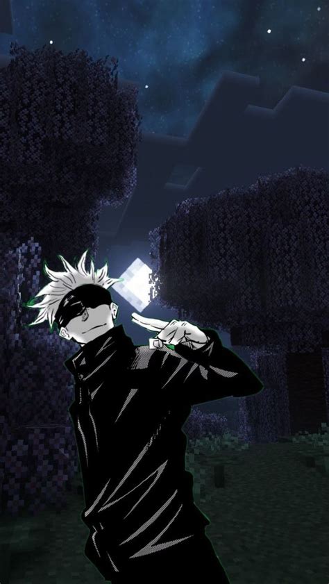 Gojo Satoru Minecraft Greenscrem Fondos De Pantalla