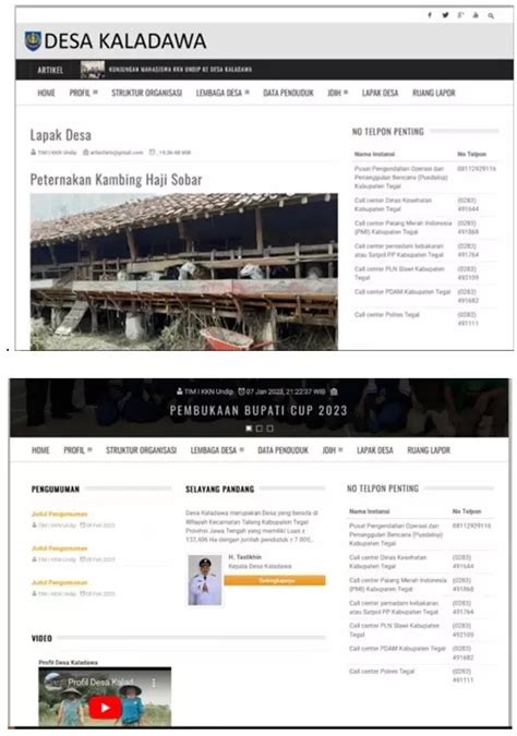 Mahasiswa KKN UNDIP Membuat Web Desa Untuk Masyarakat Desa Kaladawa Jurnalpost