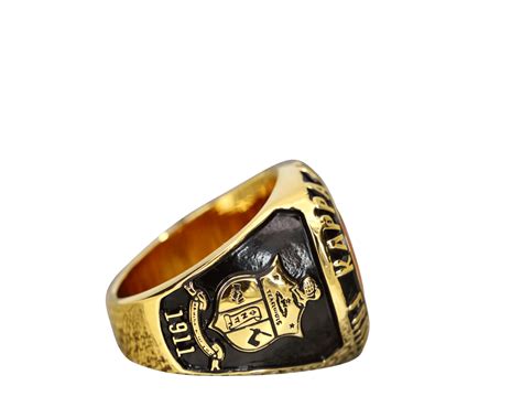 Kappa Alpha Psi Fraternity Ring ΚΑΨ Classic Man Series Yellow Gol