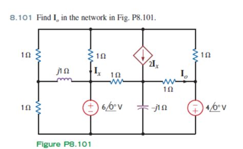 Solved 8 101 Find Io In The Network In Fig P8 101 Chegg Com