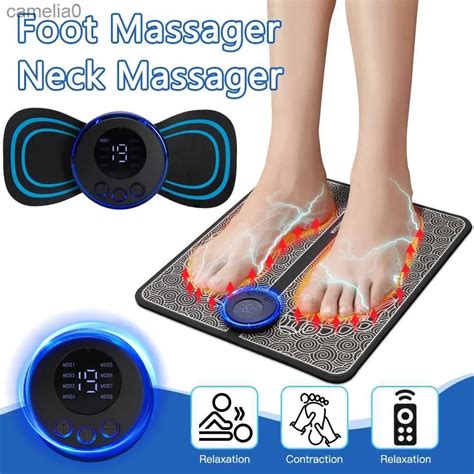 Electric Massagers Electric Ems Foot Massager Pad Foldable Massage Mat
