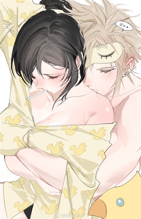 Tifa Lockhart Cloud Strife And Chocobo Final Fantasy And 1 More
