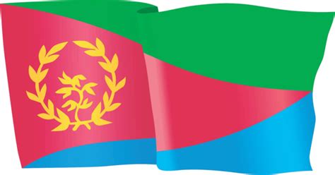 Flag Of Eritrea Nationality Horizontal Banner Vector Nationality