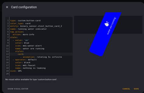 helpers and custom button card configuration home assistant community