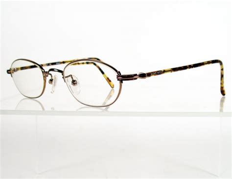 Nine West 14 Gold Tortoise Eyeglass Frames