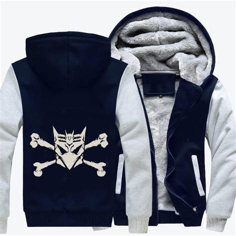 Emperor Of Destruction Transformers Fleece Zip Hoodie Jacket